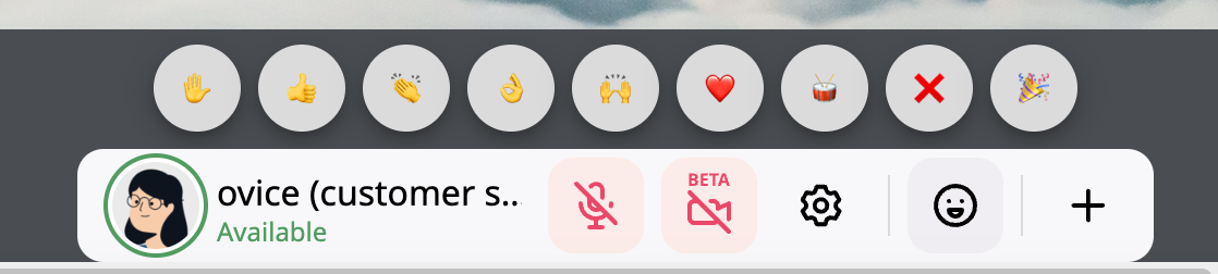 Reaction Emoji Function – ovice Help Center